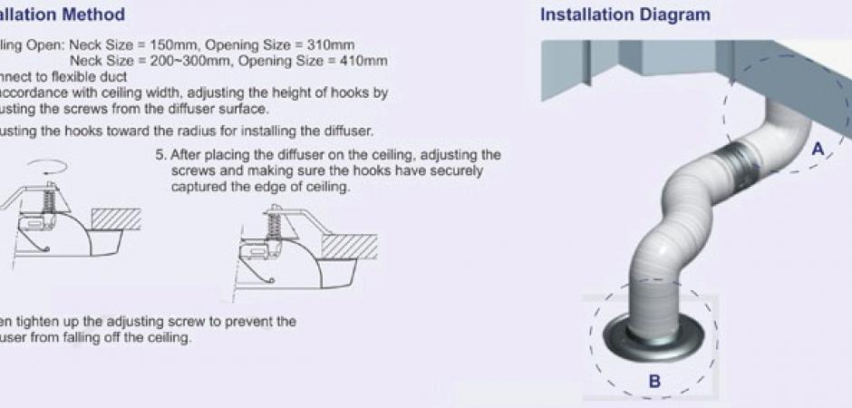 Install Round Ceiling Diffuser Damper | Shelly Lighting